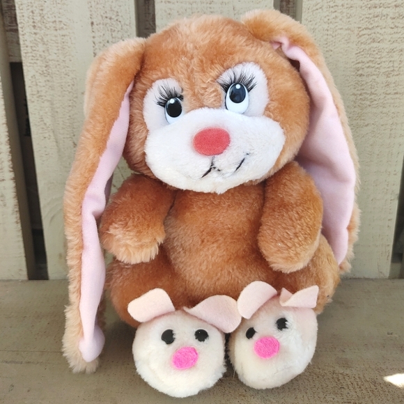 Russ Berrie | Toys | Russ Berrie Plush Brown Rabbit Tootsie Pink Bunny ...